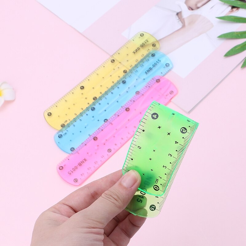 1PC Soft 15cm Ruler Multicolour Flexible Stationer... – Grandado