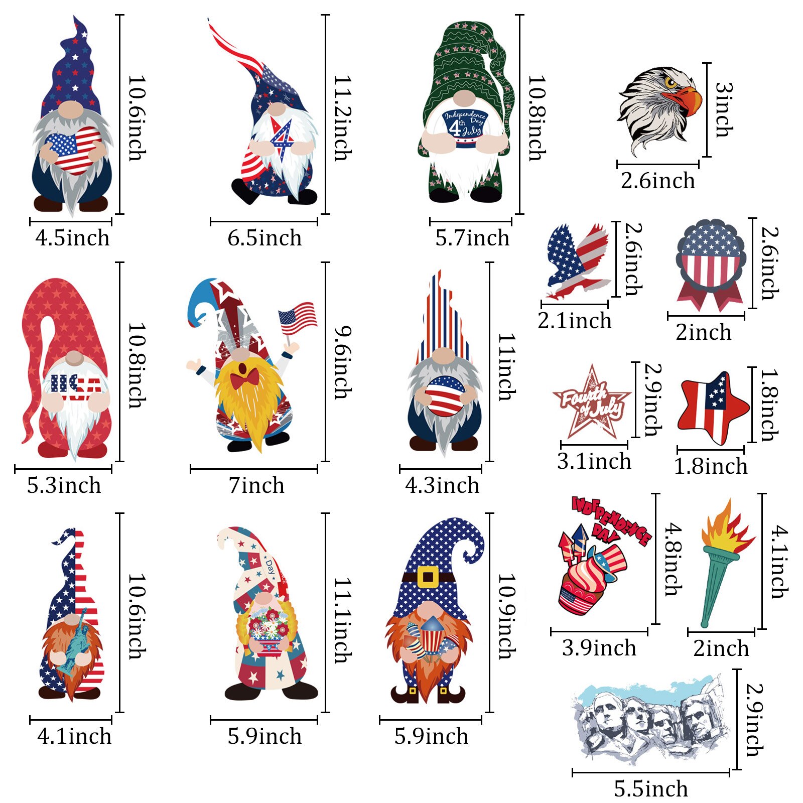 Faceless Gnome Doll Window Static Stickers PVC Win... – Grandado