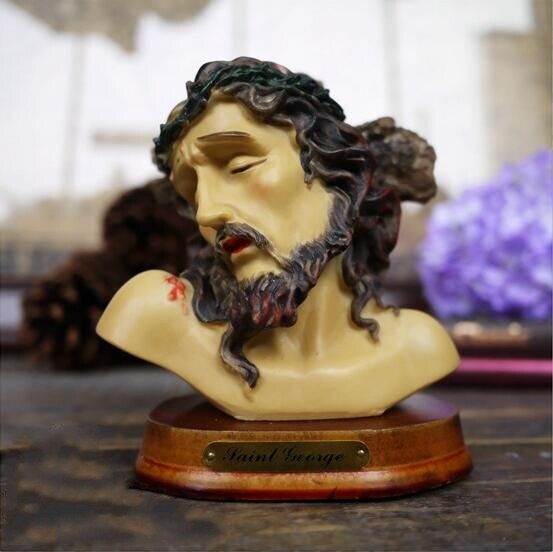 13*12cm resin art Christian Jesus male head manneq... – Grandado