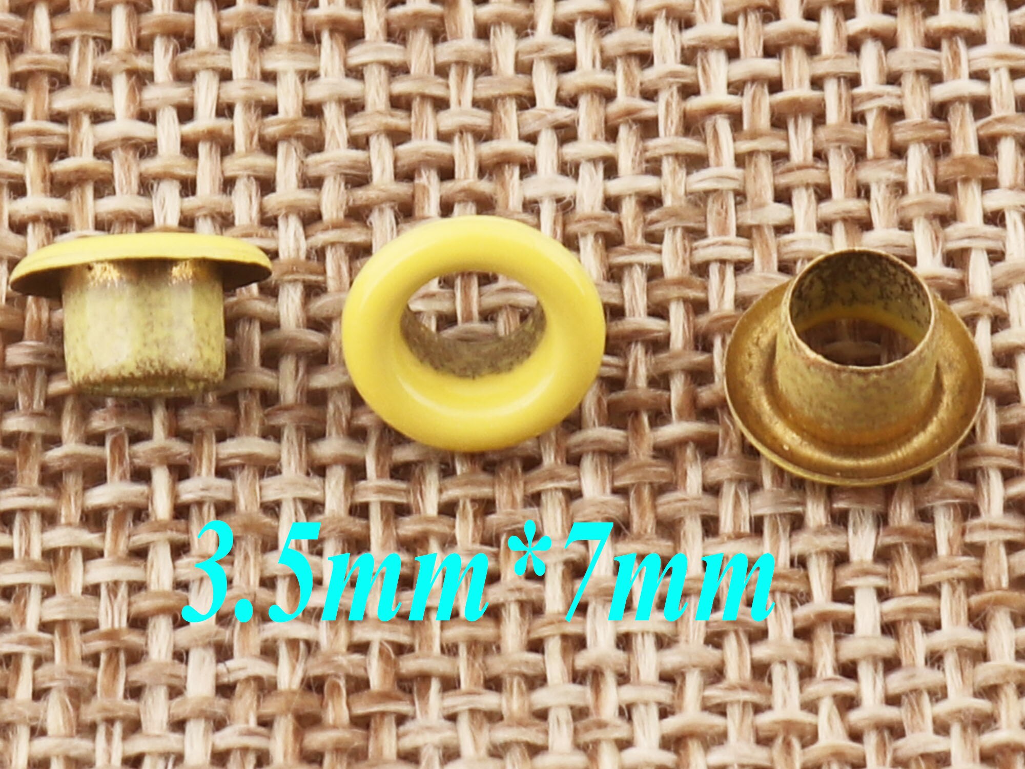 100 PCS Metal Yellow Eyelets and Grommets With Was... – Vicedeal