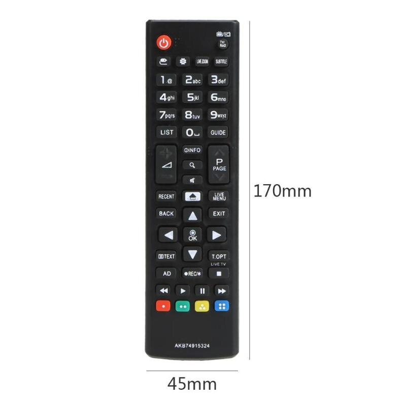 ABS Plastic Replacement Black Smart TV Remote Cont... – Vicedeal