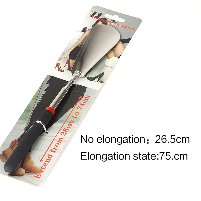 Silver Long Handle Shoehorn Flexible Stainless Ste... – Grandado