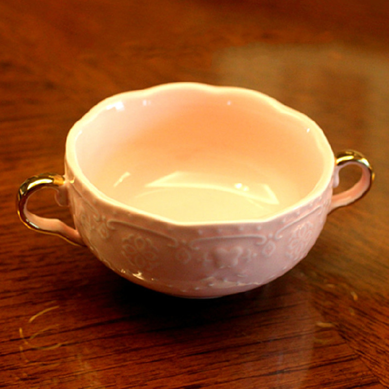 Princess Pink Phnom Penh Ear Bowl European Embosse... – Grandado