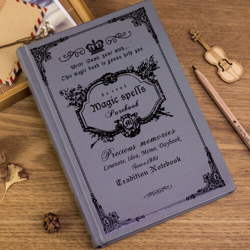 Very Thick Large A5 Vintage Notebook Magic Spells ... – Grandado