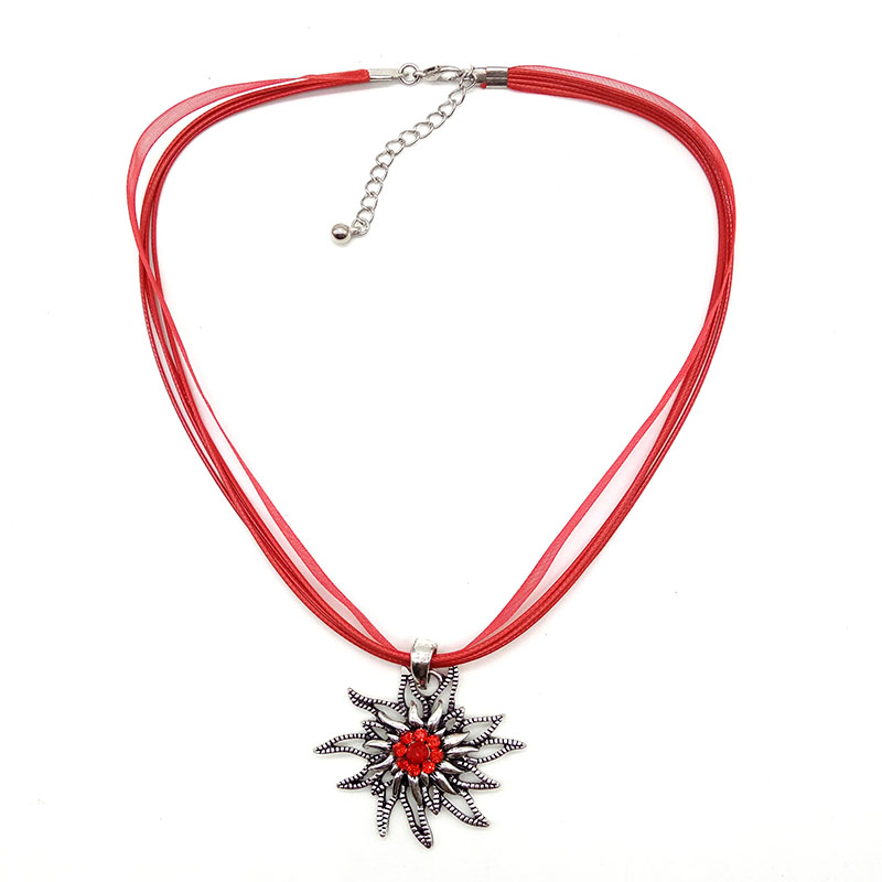 Vintage Edelweiss Ketting Multicolor Rhinestone Li... – Vicedeal