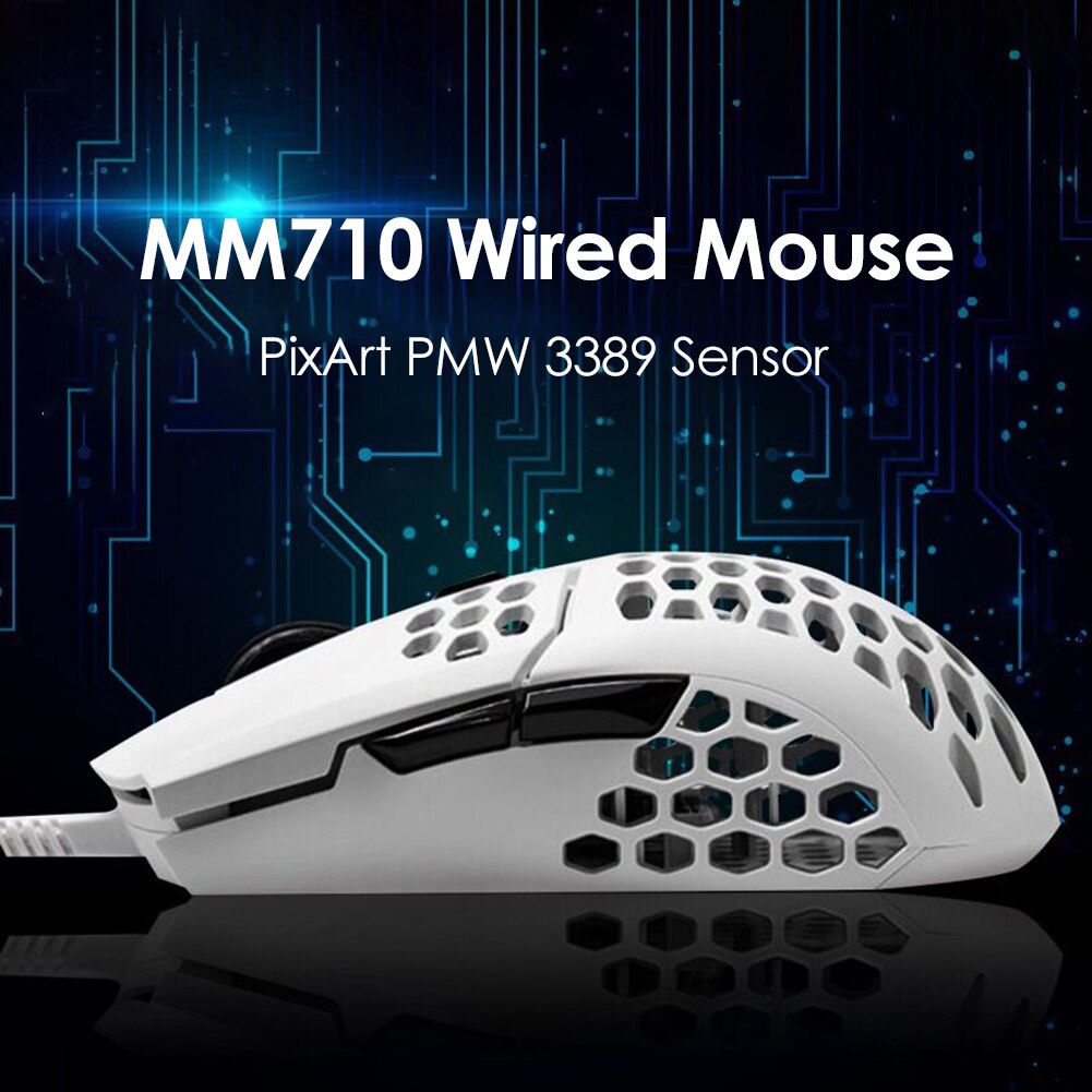 Cooler Master MM710 53G Gaming Mouse Pixart PMW 33... – Grandado