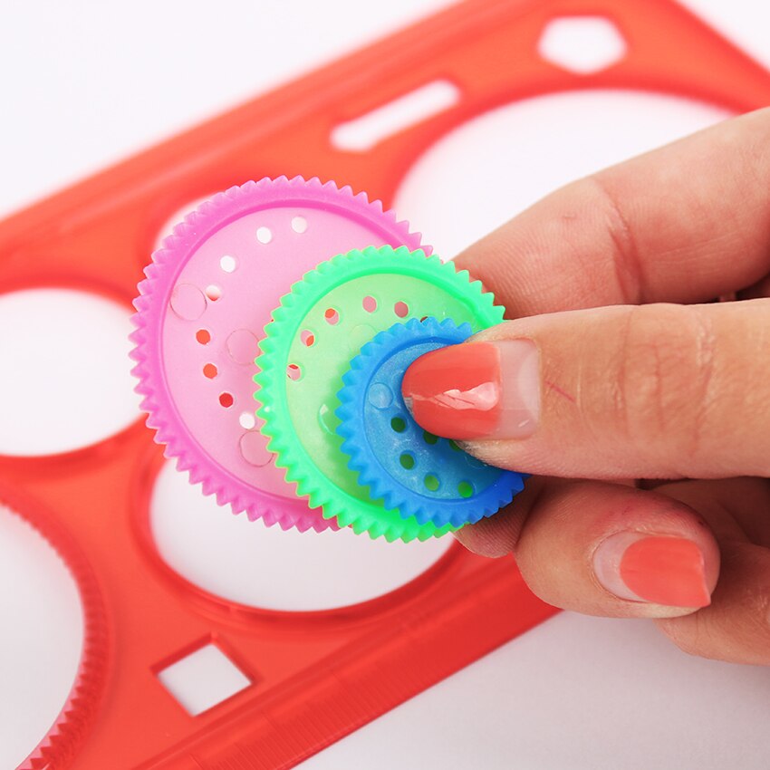 2PCS Spirograph Geometric Ruler Drafting Tools Sta... – Grandado