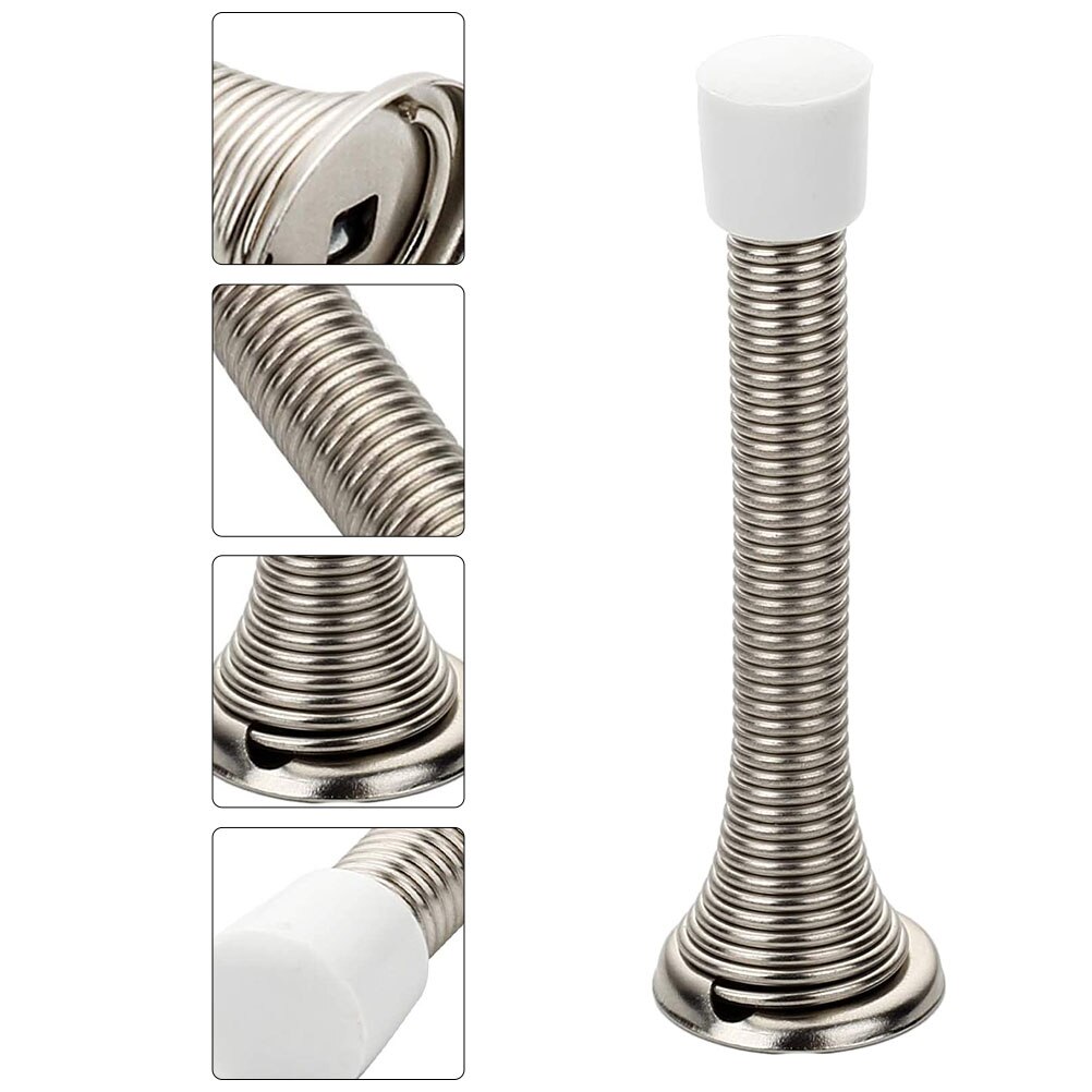 1pc Flexible Spring Door Stopper Wall Protector He... – Grandado