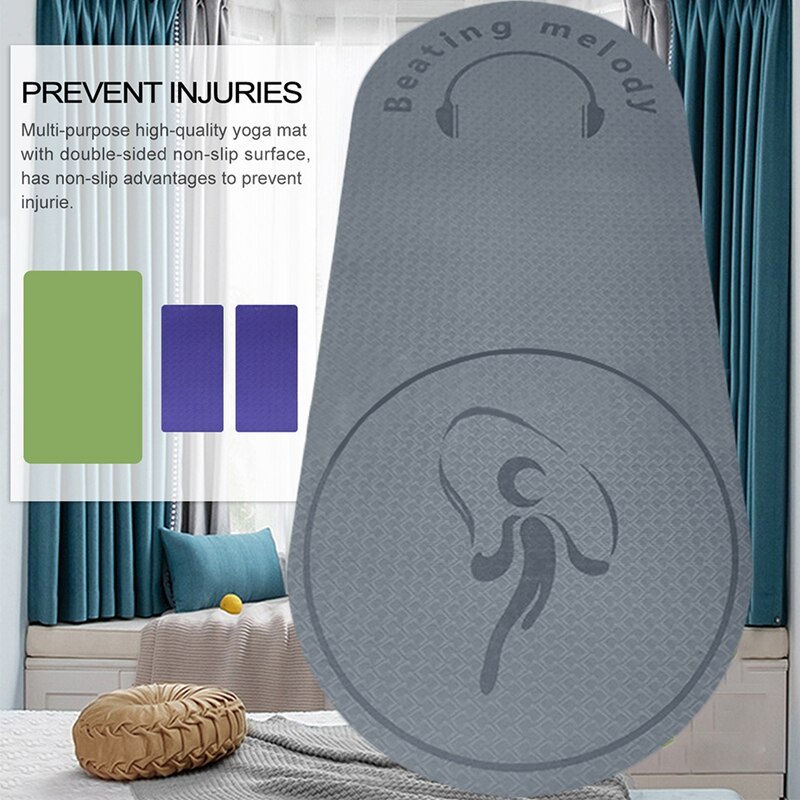 4Pcs/Set TPE Silent Jump Rope Yoga Mat High Densit... – Grandado