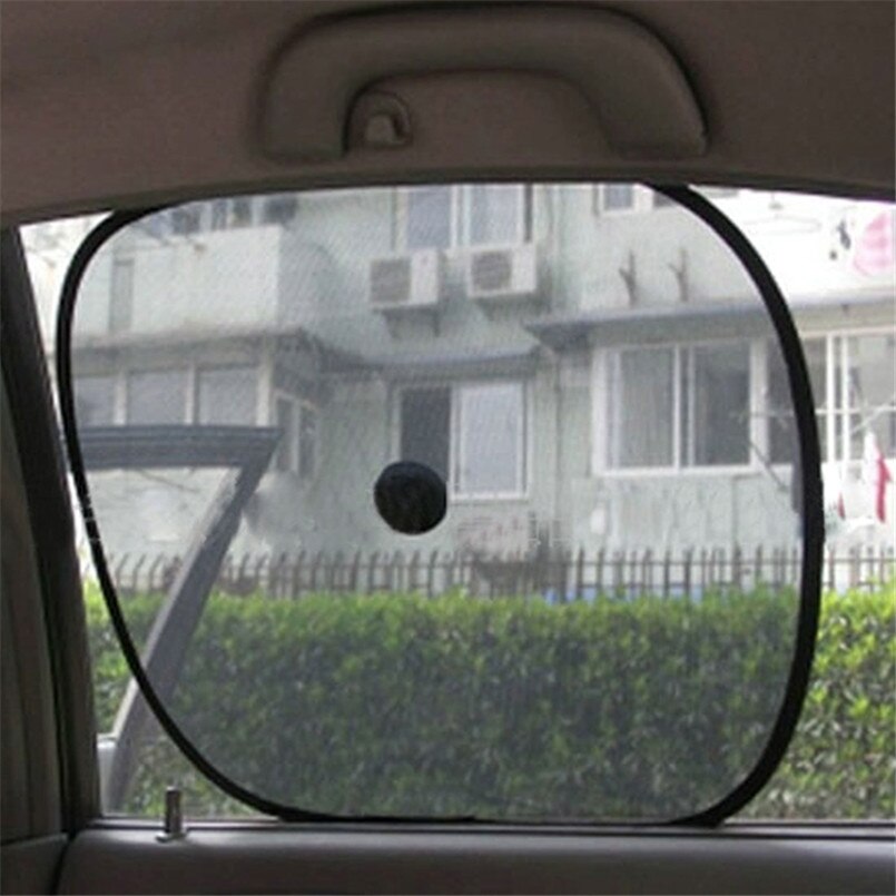 2pcs Black Side Car Sun Shade Rear Window Sunshade... – Grandado