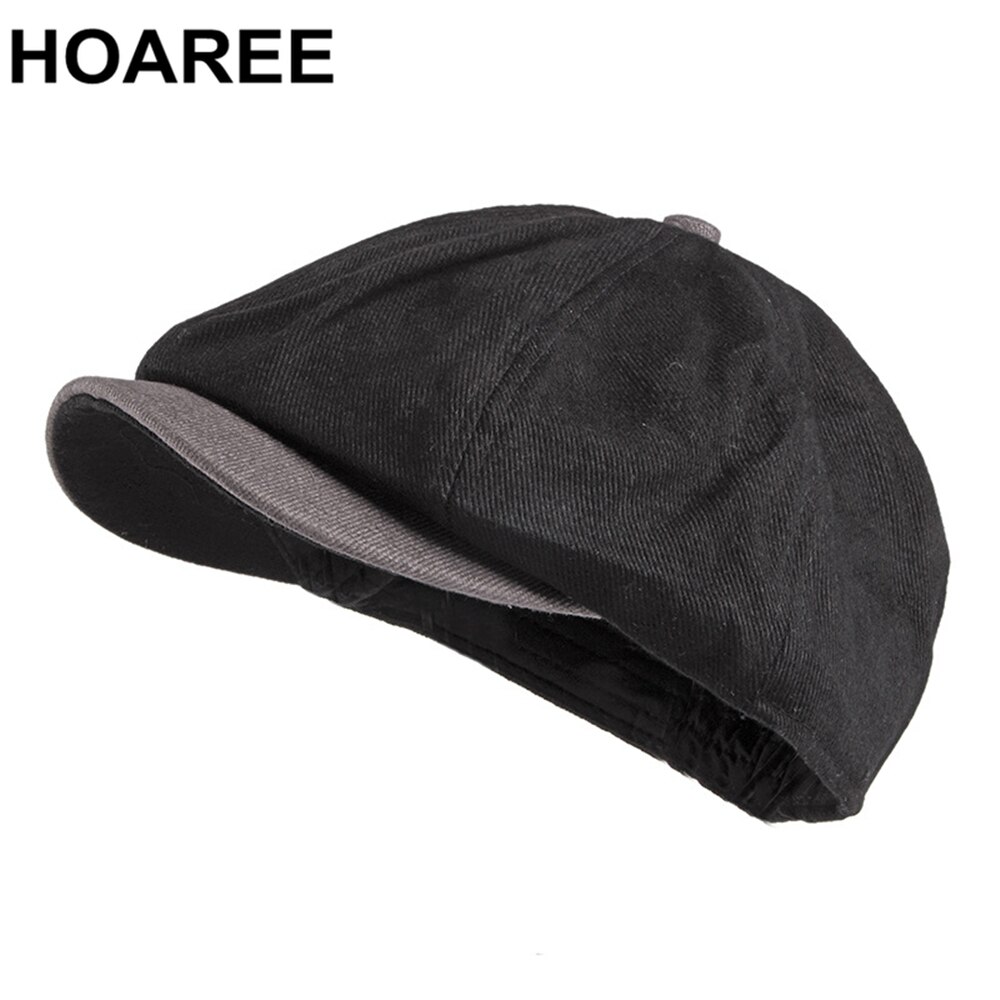 HOAREE Newsboy Cap For Men British Style Male Cott... – Vicedeal