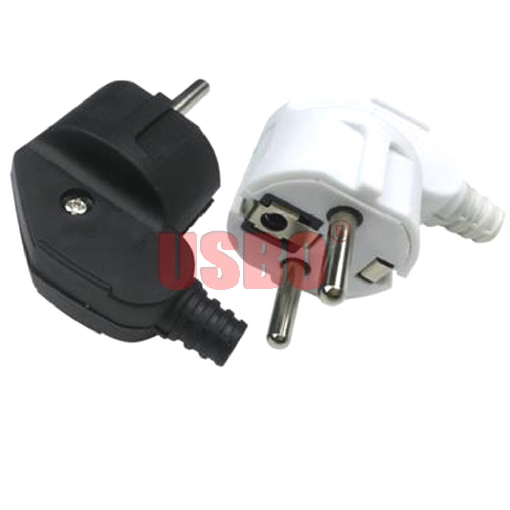 Elleboog Zwart Wit 250V 16A EU Duitse Frankrijk Ko... – Vicedeal