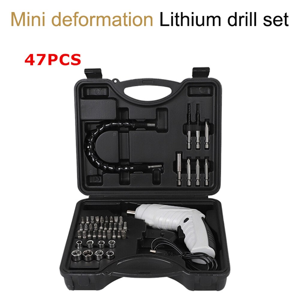 47 Pcs Cordless Electric Drill Mini Electric Screw Vicedeal