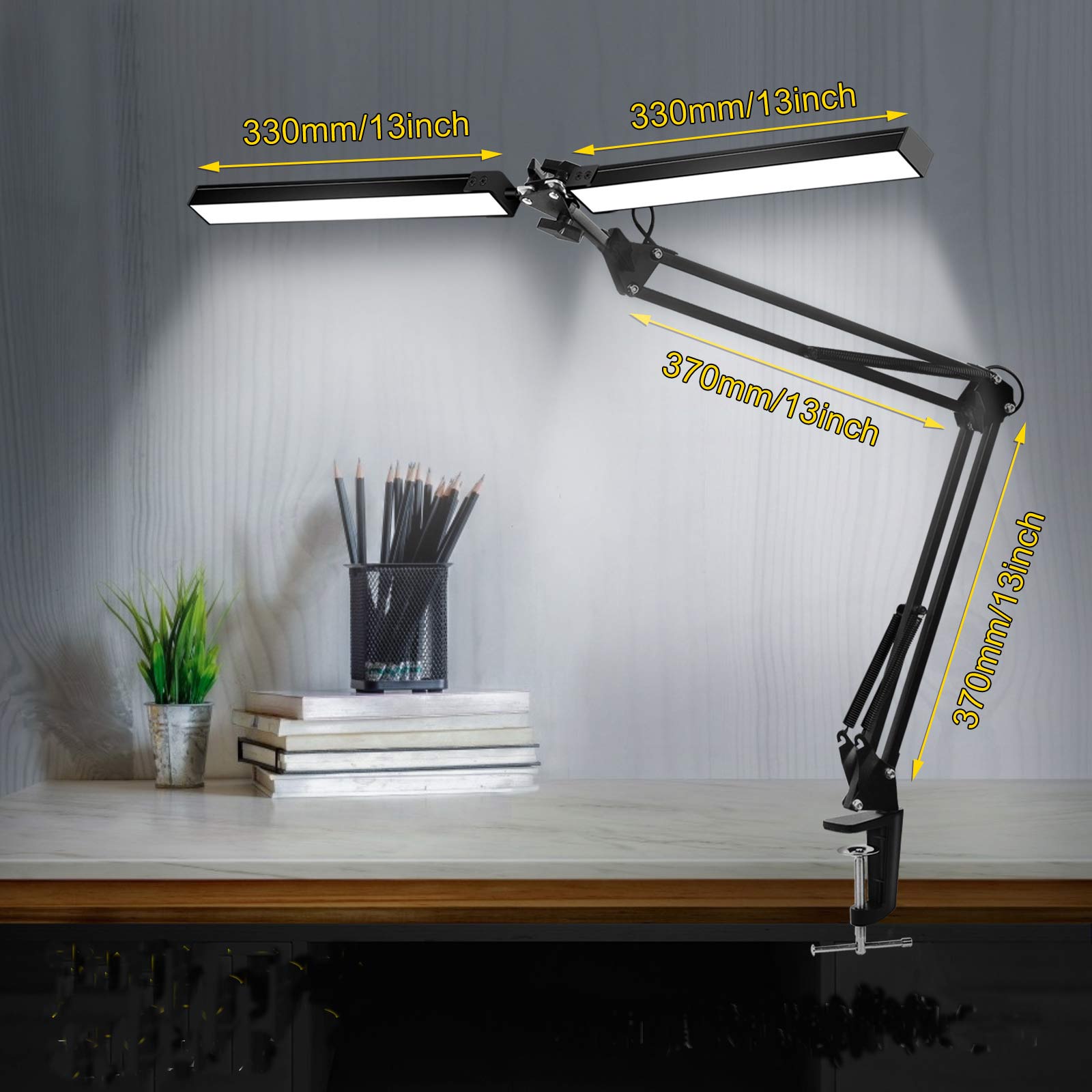 Led Bureaulamp Met Klem, 10W Swing Arm Bureaulamp,... – Grandado