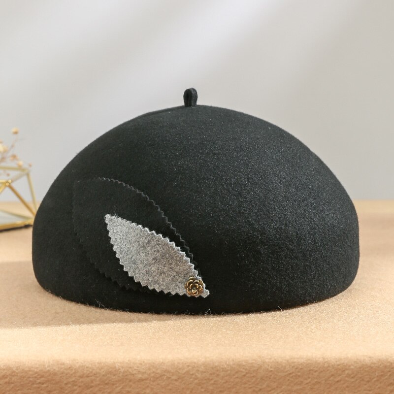 PTAH-boina francesa de lana para mujer y niña, Boi... – Grandado