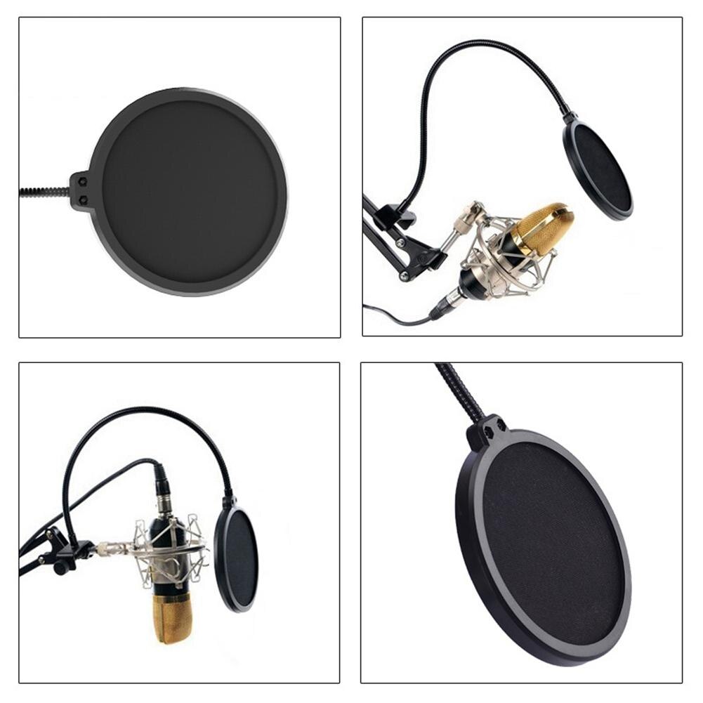 Microphone Pop Filter Double Layered Sound Shield ... – Grandado