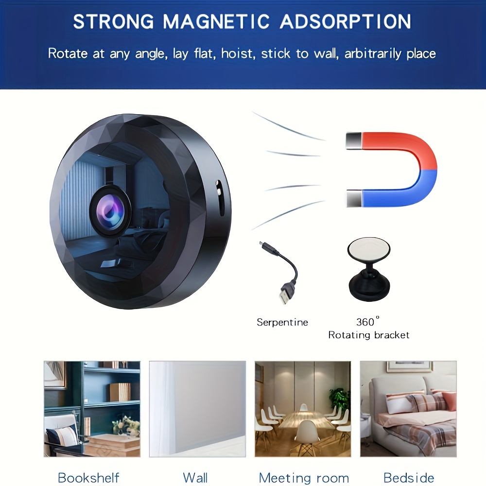Wireless Mini WiFi Security Camera with Night Visi... – Grandado
