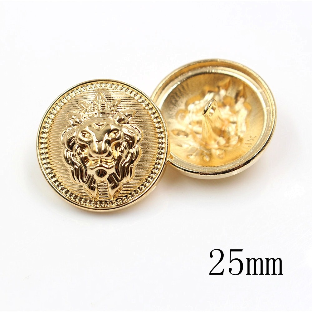 178097,10pcs/lots Lion head Vintage Metal Button m... – Grandado