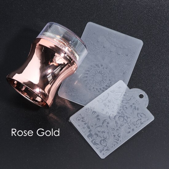 3Pcs Clear Silicone Nail Stamper Schraper Set Jell... – Grandado