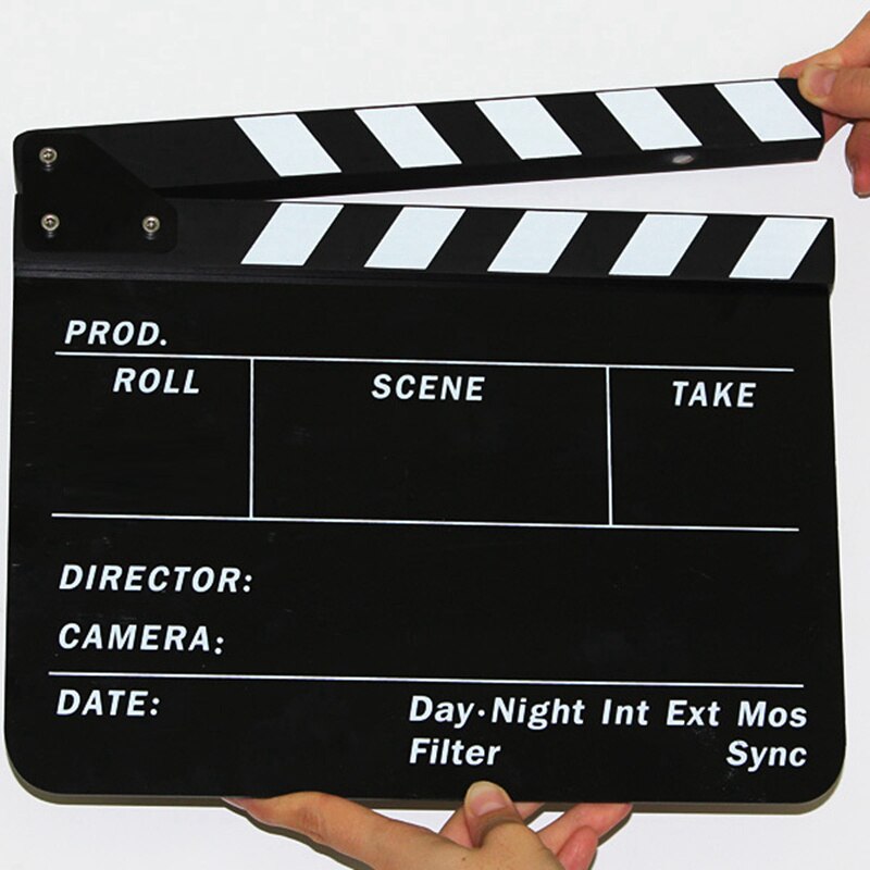 MINIFOCUS Acrylic Clapboard Dry Erase Director Fil... – Grandado