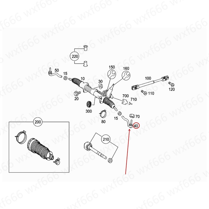 Auto Stuur trekstang Geschikt voor R 350mer ced es... – Grandado