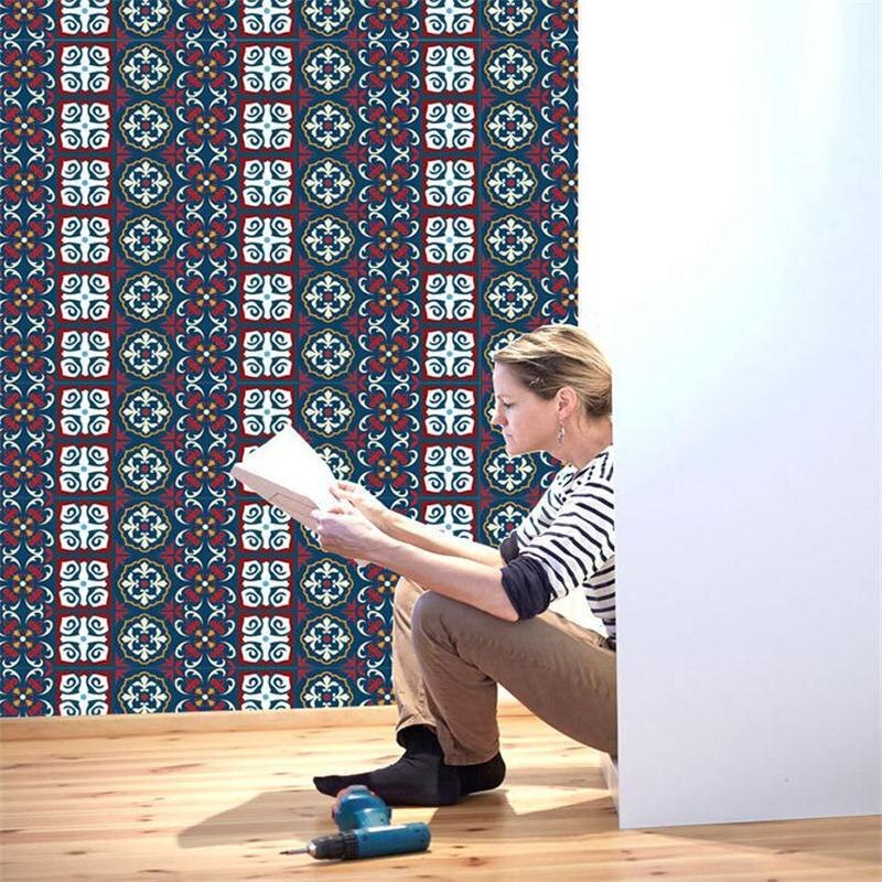 12pcs/set 8cm Floor Tiles Diagonal Wall Stickers D... – Vicedeal