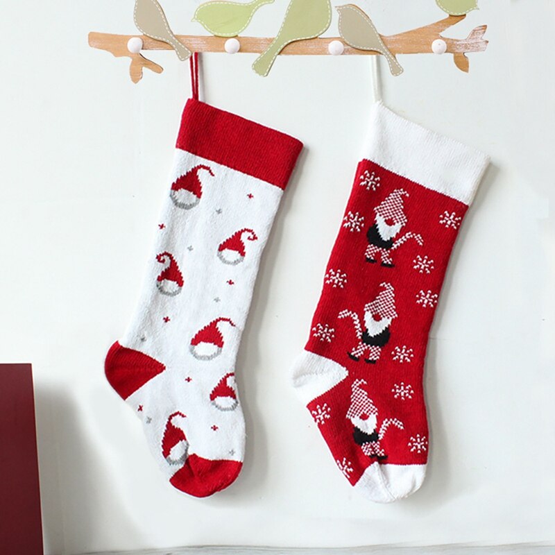 Practical 2Pcs Christmas Stocking Santa Claus Sock... – Grandado