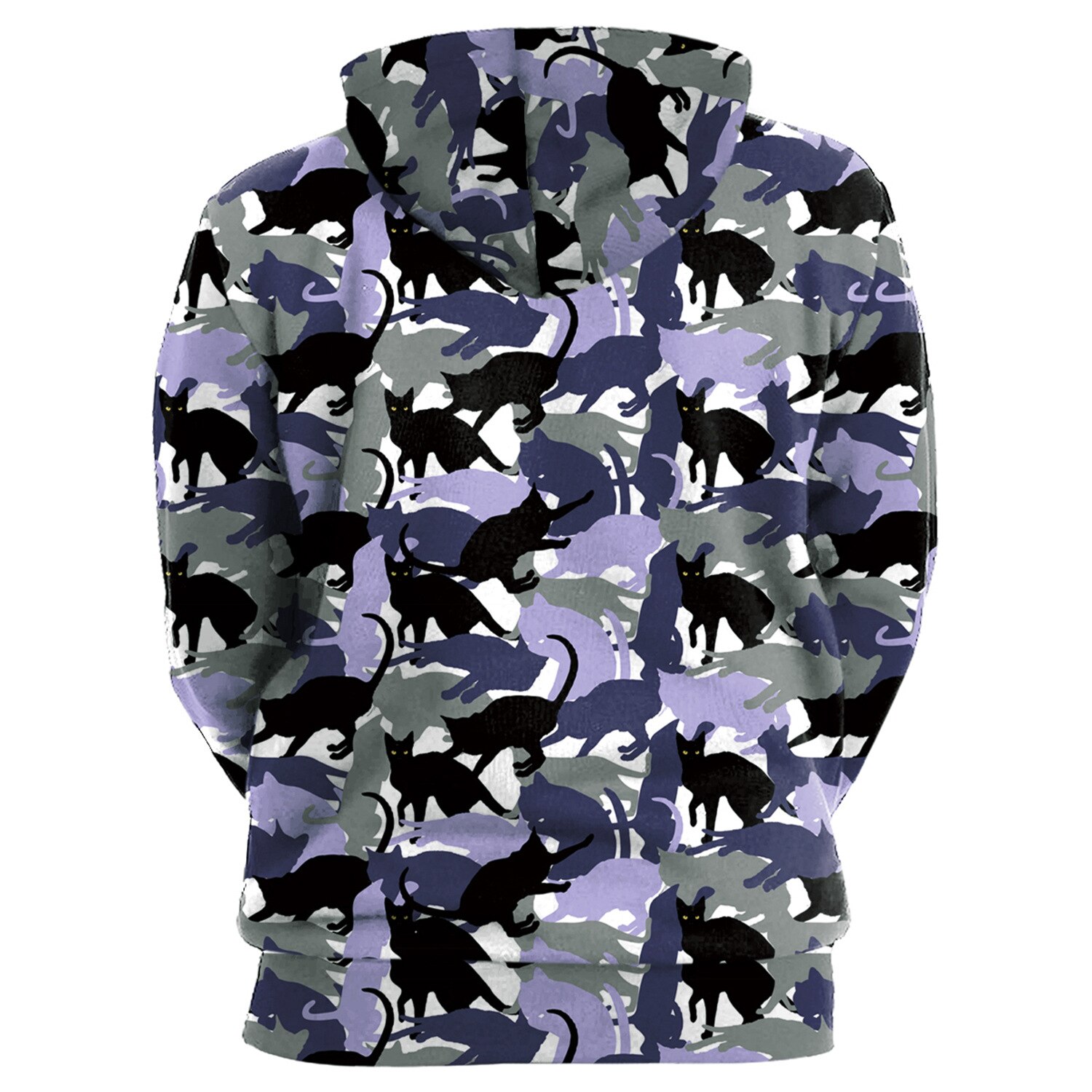 Mannen Hoodie Camouflage Kat Print Hoodies Mannen ... – Grandado