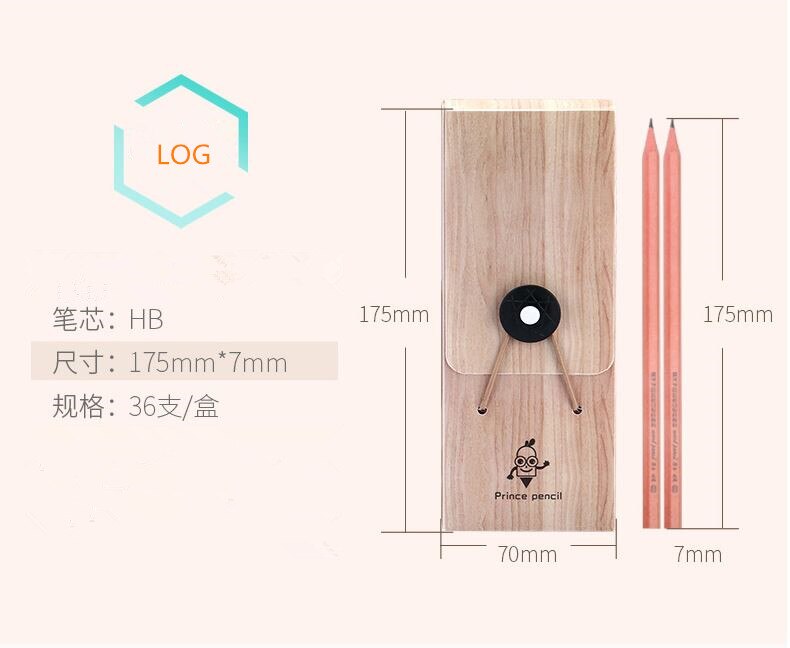 36 PCS/Box Colorful Wooden HB Pencil Standar With ... – Grandado