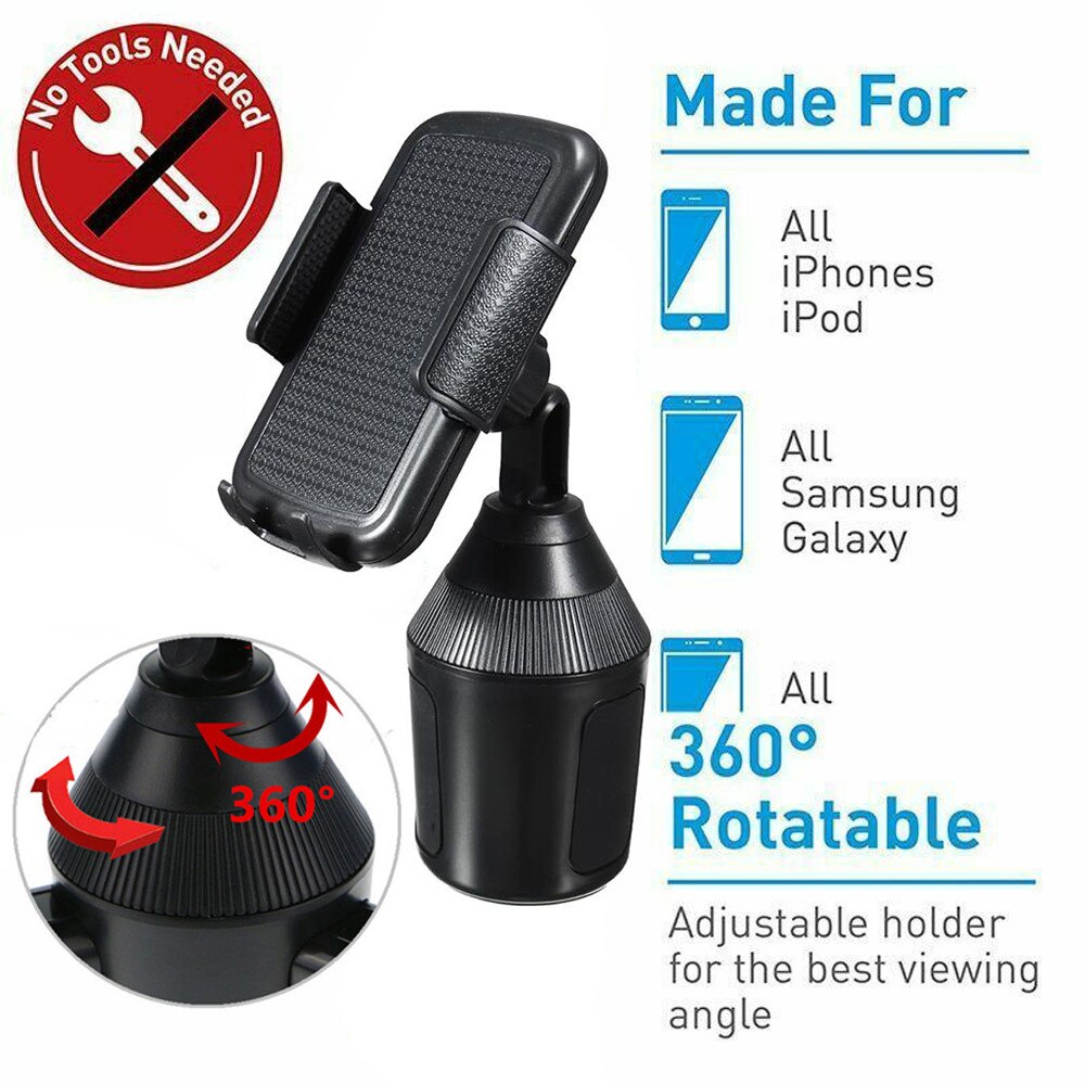 360 Degree Universal Rotable Adjustable Cup Holder... – Vicedeal