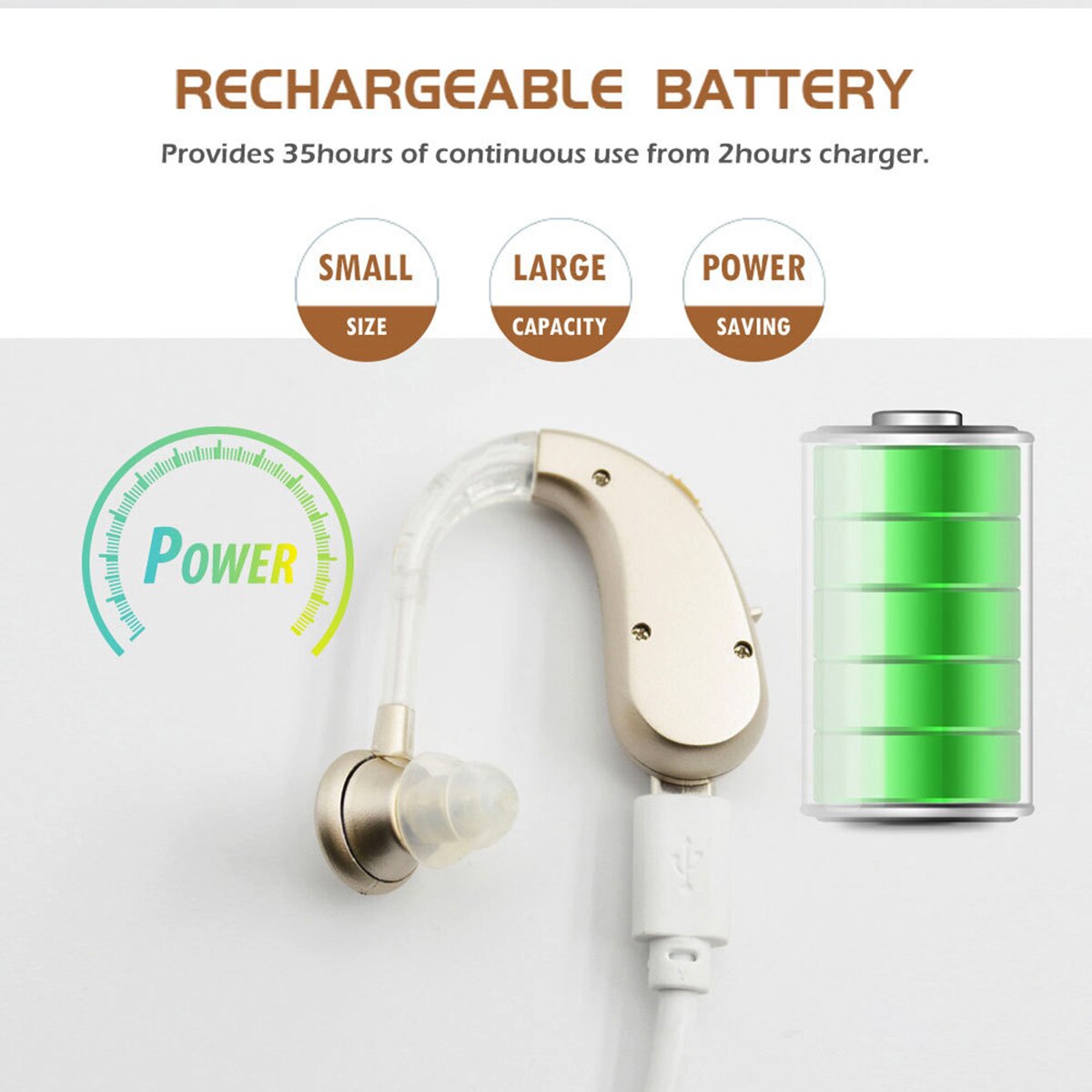 2022 Rechargeable Hearing Aid Mini Device Ear Hear... – Grandado