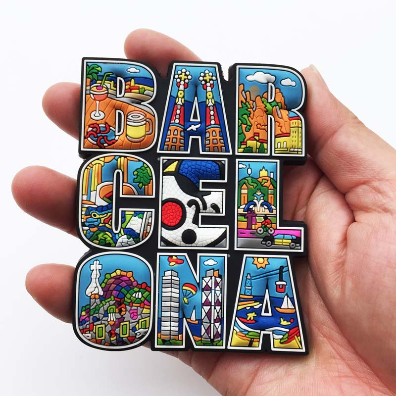 Spain Fridge Magnets Barcelona Madrid Mallorca Esp... – Grandado