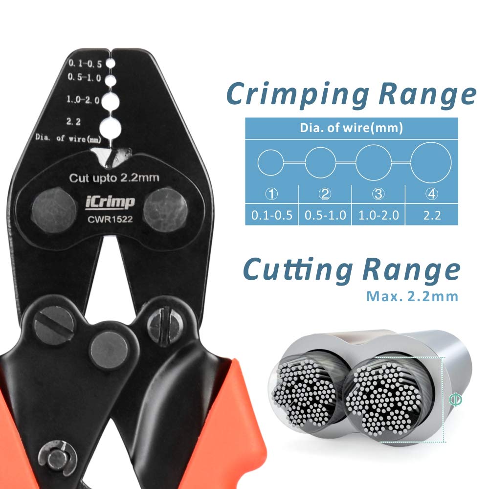 IWISS CWR1522 Wire Rope Crimping Tool for Cable Ra... – Grandado