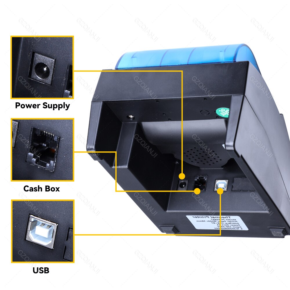 Thermal Receipt Printer 58mm POS Printer Bluetooth... – Grandado