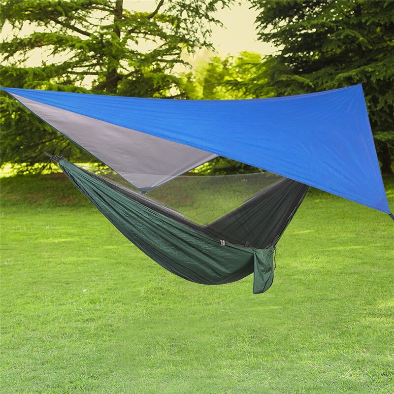 2 in 1 Camping Tent Hammock Set Outdoor Waterproof... – Grandado