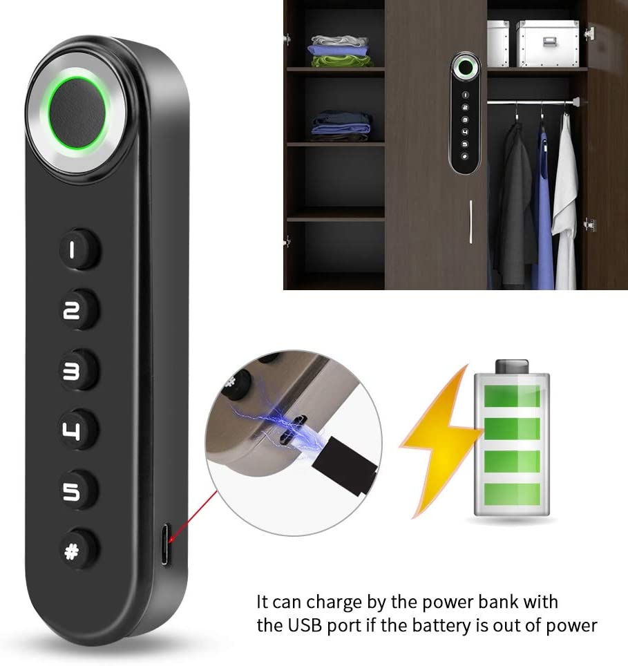 Smart Digital Fingerprint Cabinet Lock/ Electronic... – Grandado