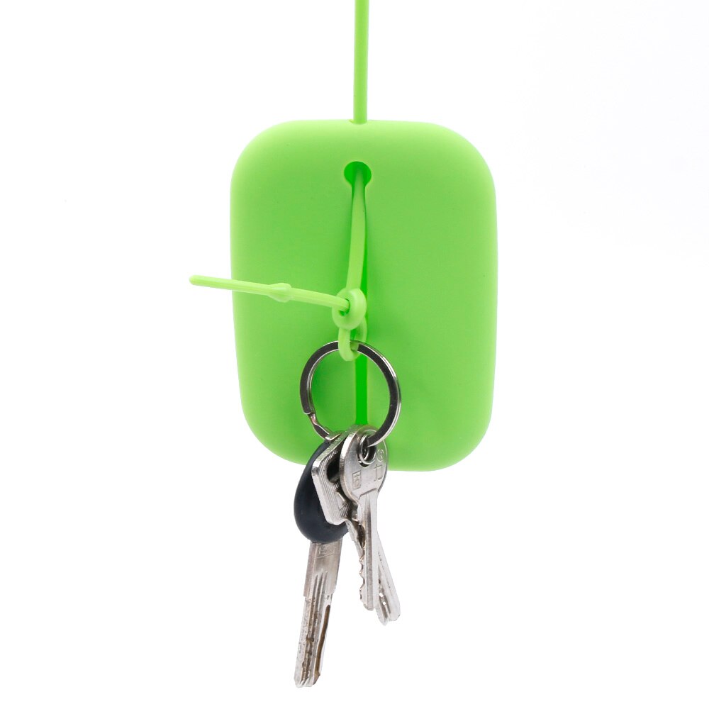 Green Silicone Keyring Key Bag Card Pouch Holder K... – Grandado