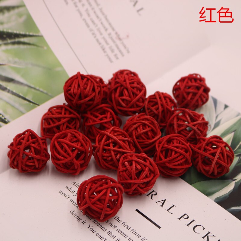 1PCS/3cm Yellow Christmas Rattan Ball Decorative S... – Vicedeal