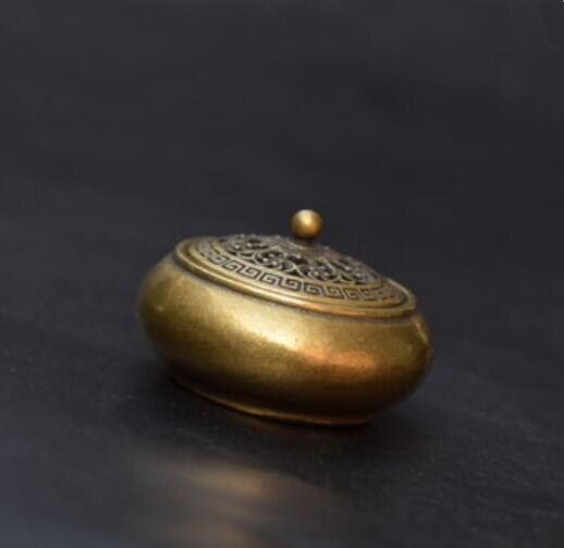 Chinese pure brass Small incense burner small stat... – Grandado