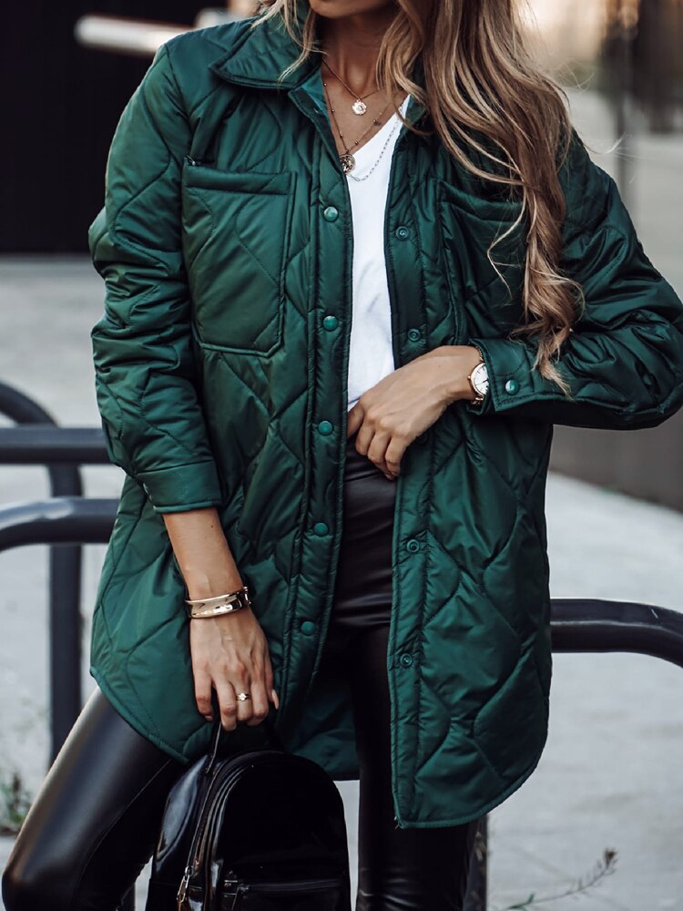 Quilted Coat Women Casuald Parka Autumn Puffer Out... – Vicedeal