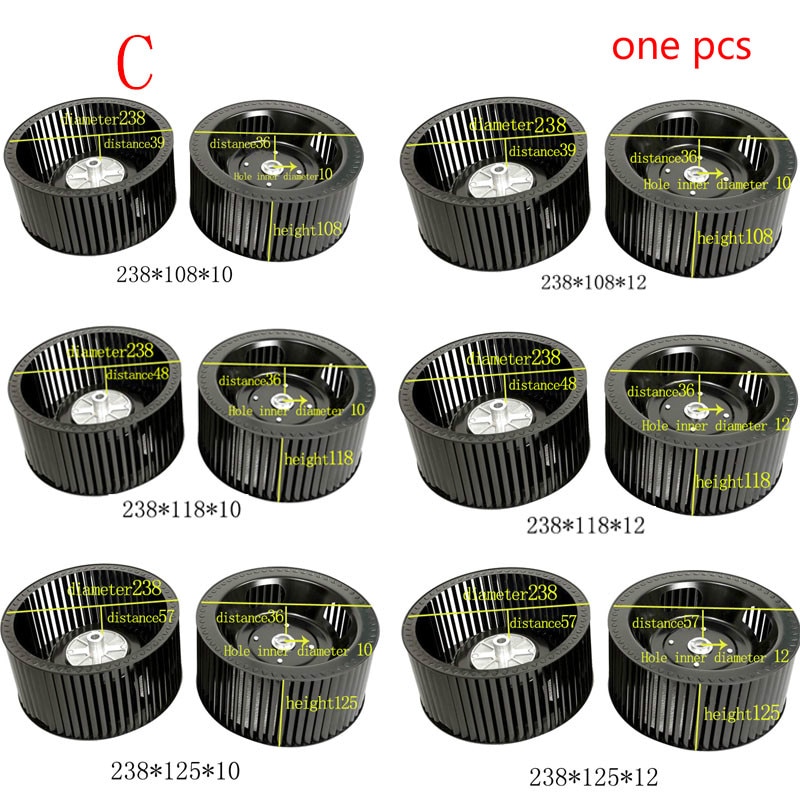 Centrifugaal Plastic Wind Wiel Plastic Wind Wiel W... – Vicedeal