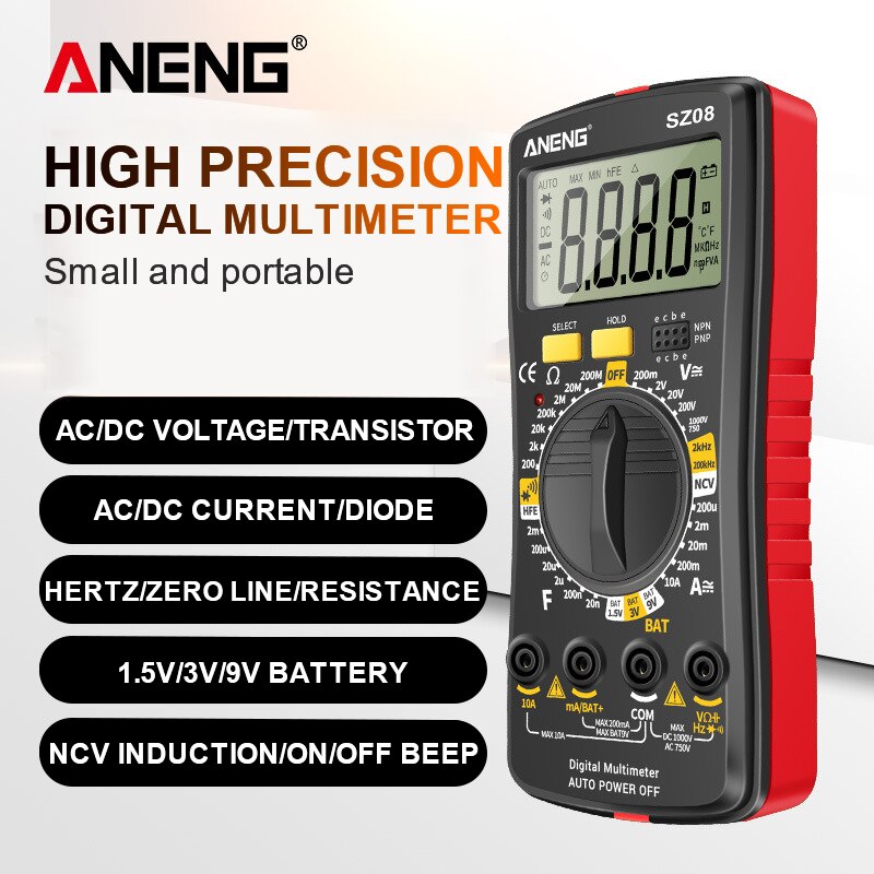 Digital Multimeter Ultra-thin storage Multimetro A... – Grandado
