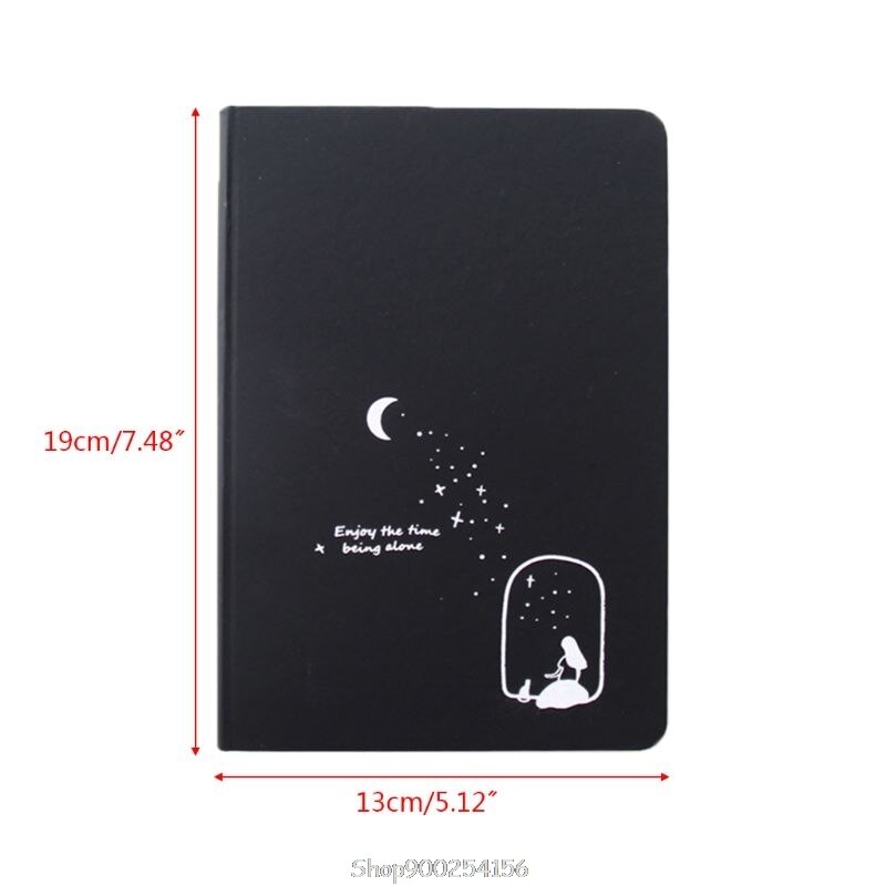 Starry Sky Black Cardboard Notebook Planner Journa... – Grandado