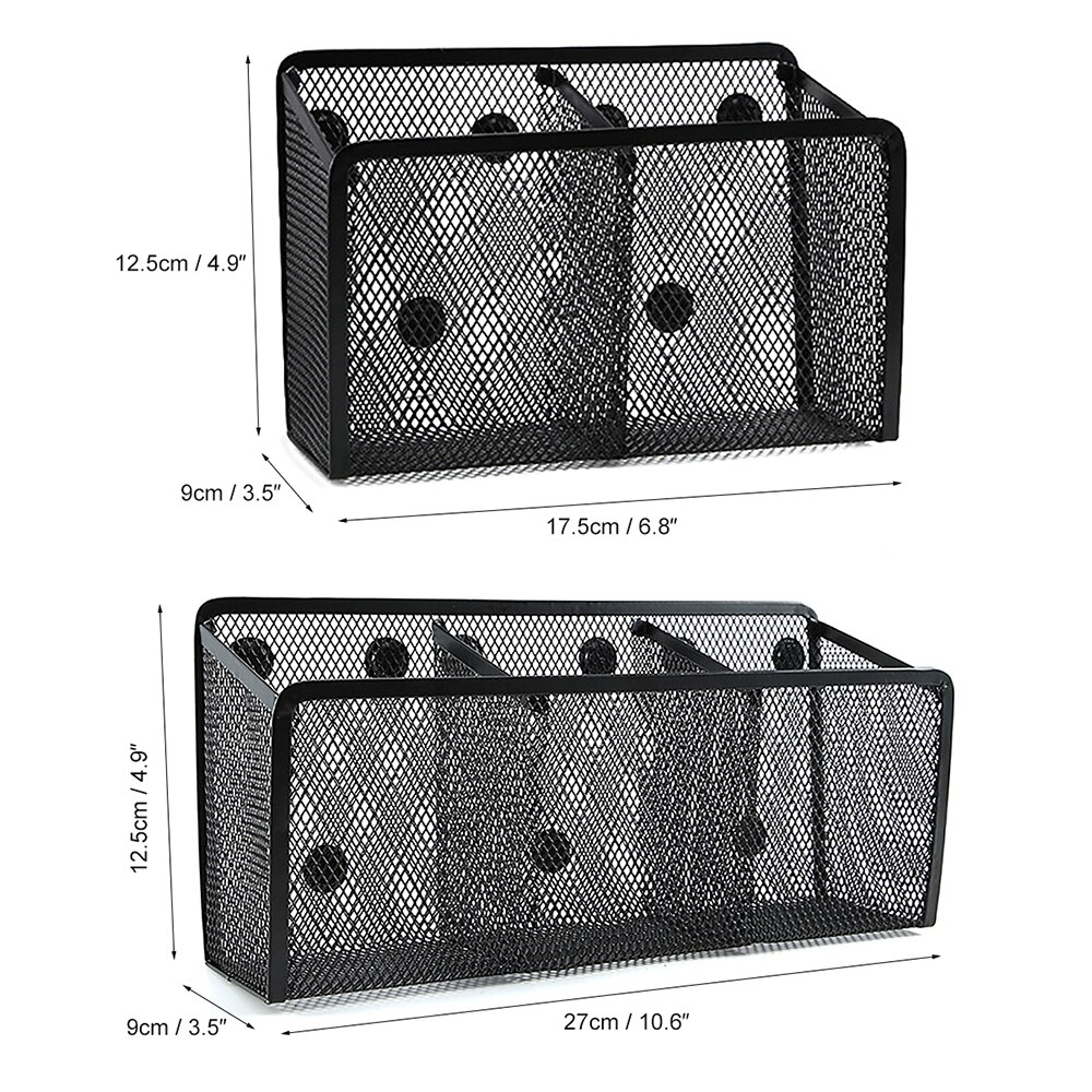 Metal Wire Mesh Magnetic Basket Storage Box Blackb... – Vicedeal