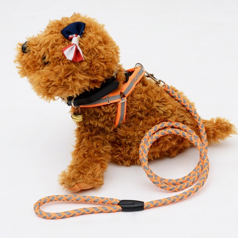 Reflective Dog Harness Leash Set Braided Traction ... – Vicedeal