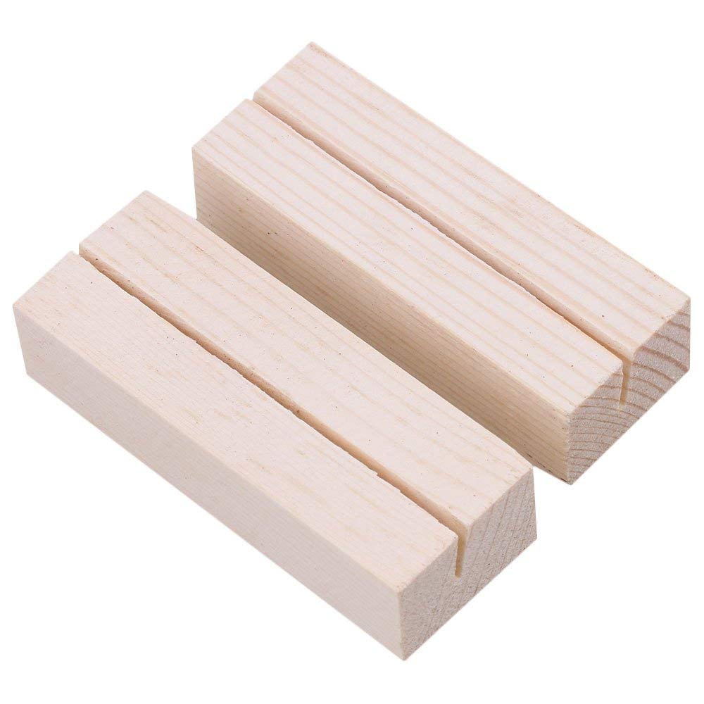 10Pcs 6.7x2.5x1.8cm Pine Wood Postcard Card Holder... – Grandado