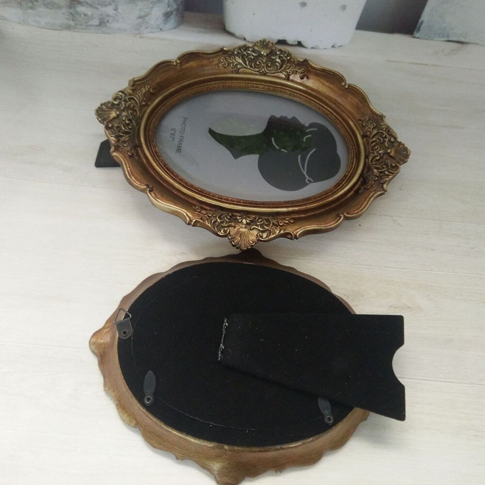 Retro Photo Frame Oval Decorative Photo Holder Nor... – Vicedeal