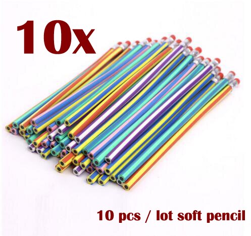 100 pcs 50 pcs 10 pcs Soft Flexible Bendy Pencils ... – Grandado