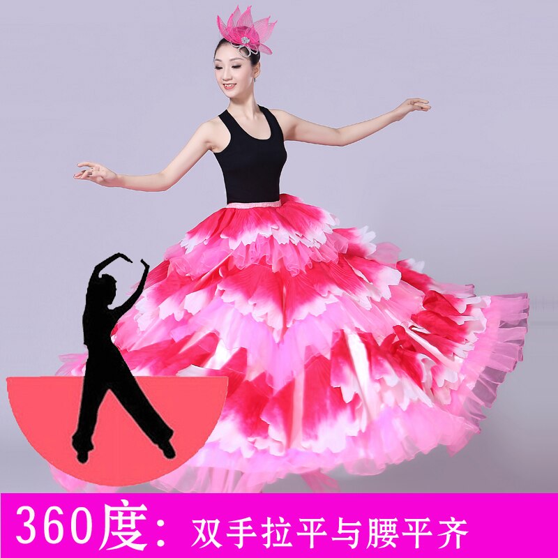 Female Opening Dance Flamenco Bust Skirt Stage Flo... – Grandado