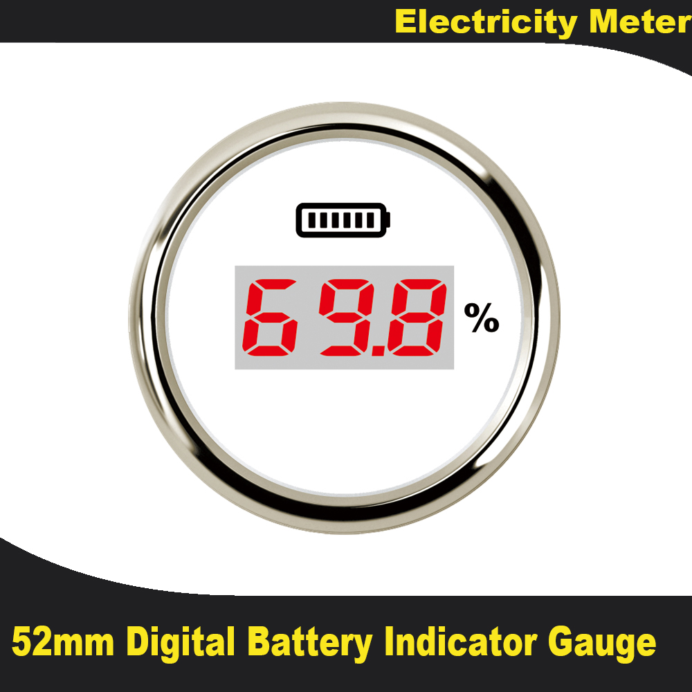 52mm Car Boat Digital Battery Charge Level Indicat... – Grandado